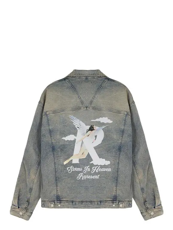 REPRESENT Storms In Heaven Jacket - Blue Cream