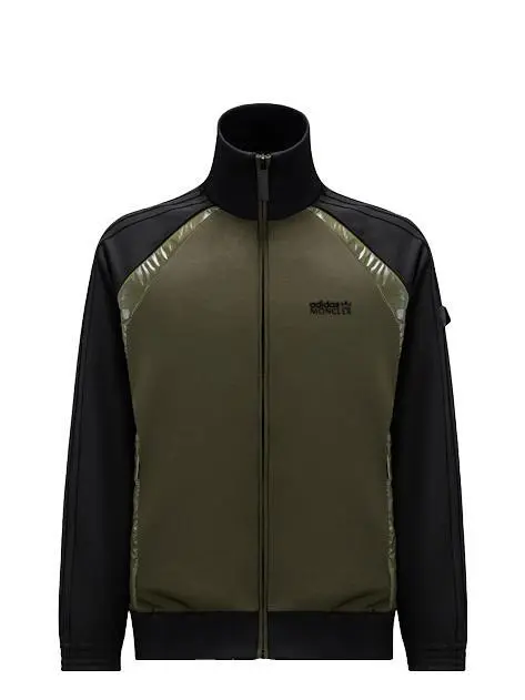 Moncler X Adidas Originals Acetate Zip-up Sweatshirt - Black & Green