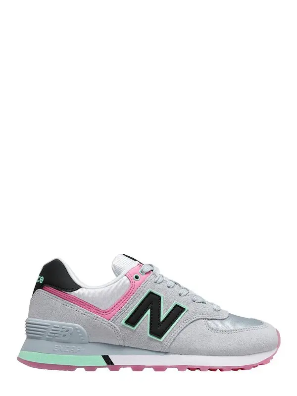 NEW BALANCE 574 Sneakers - Grey/pink/mint