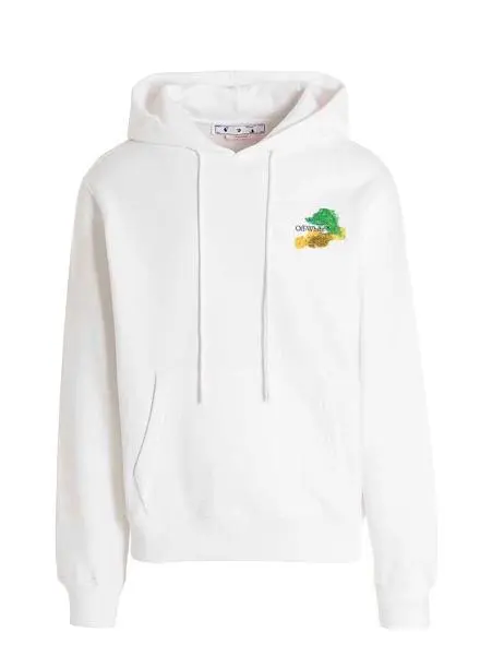 Off-White Brush Arrow Slim Hoodie - White