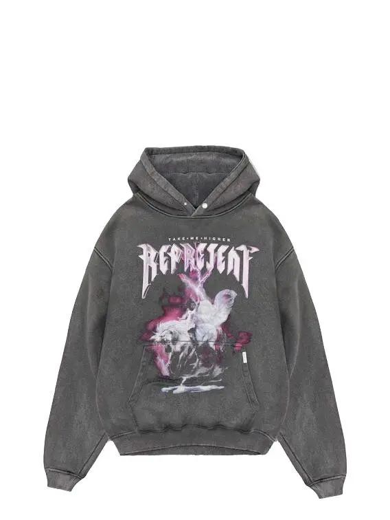 REPRESENT Take Me Higher Hoodie - Vintage Grey