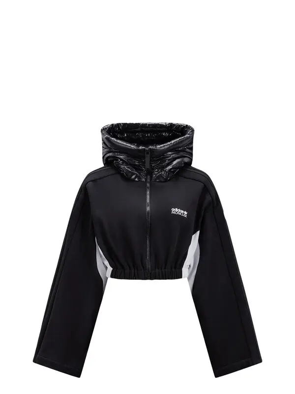 Moncler X Adidas Originals Fleece Zip-up Hoodie - Black & White