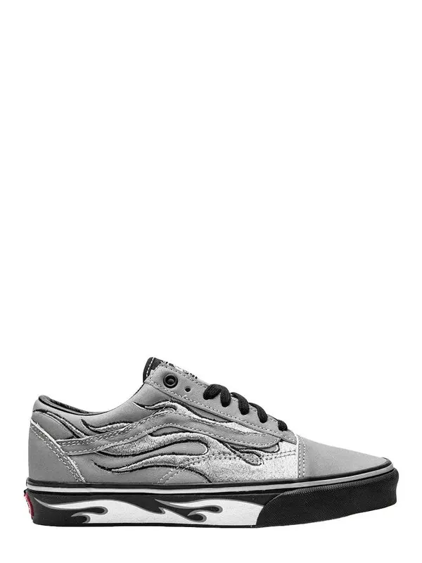 VANS Old Skool A$ap Worldwide Reflective Flames - Silver/black/white