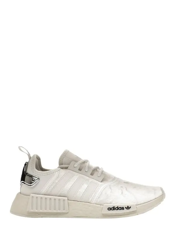 Adidas Nmd R1 Velour Sneakers - Crystal White/silver Metallic