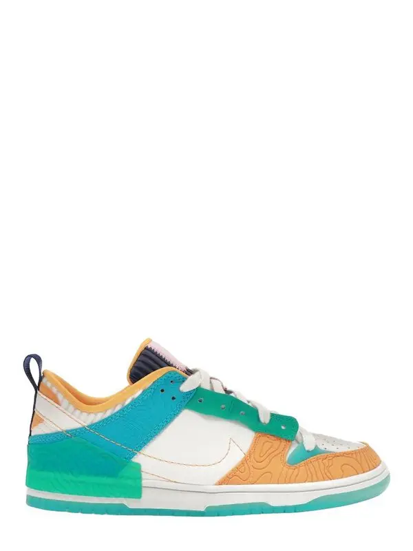 Nike Dunk Low Disrupt 2 Serena Williams Design Crew Sneakers - Summit White/clear Jade/baltic Blue