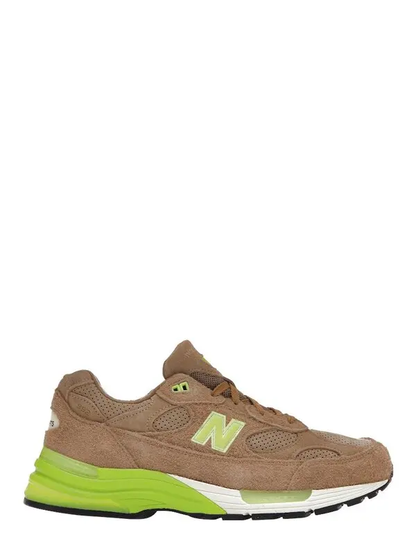 NEW BALANCE 992 Concepts Low Hanging Fruit Sneakers - Tan/lime