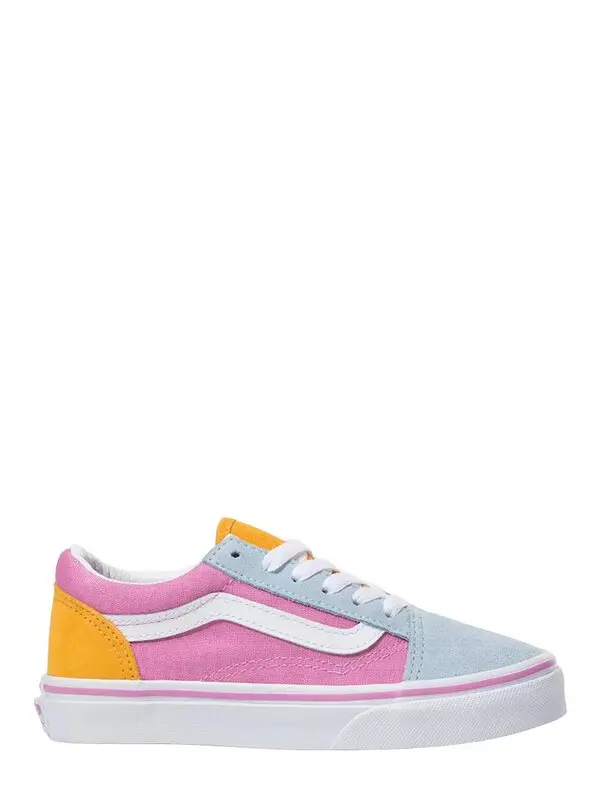 VANS Old Skool Blockin Sneakers - Fuchsia Pink/true White