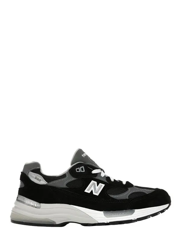 NEW BALANCE 992 Suede Sneakers - Black/grey