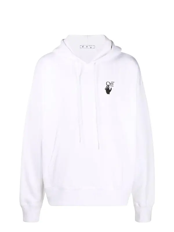 Off-White Bubble Arrows Hoodie - White Black