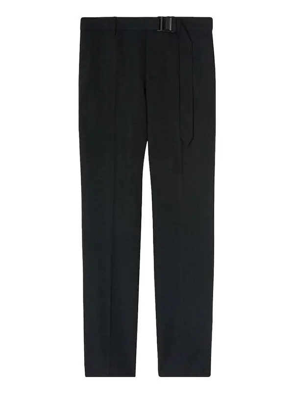 Off-White Buckle Dry Wool Slim Pant - Black
