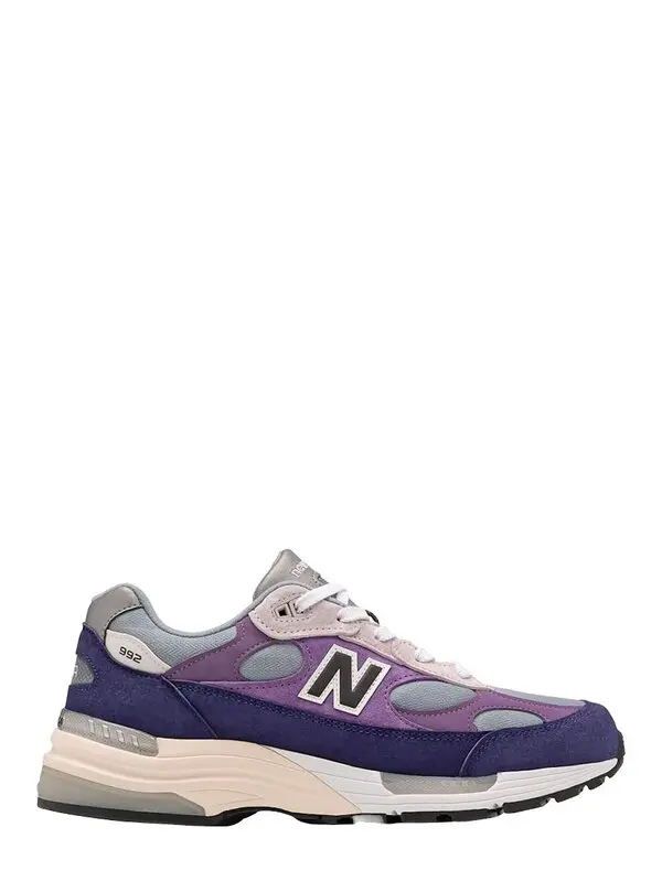 NEW BALANCE 992 Lace-up Sneakers - Purple/metallic Silver