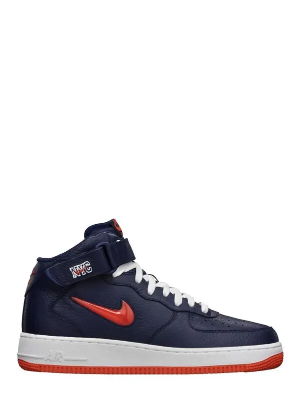 Nike Air Force 1 Mid Nyc Jewel - Midnight Navy Blue/team Orange
