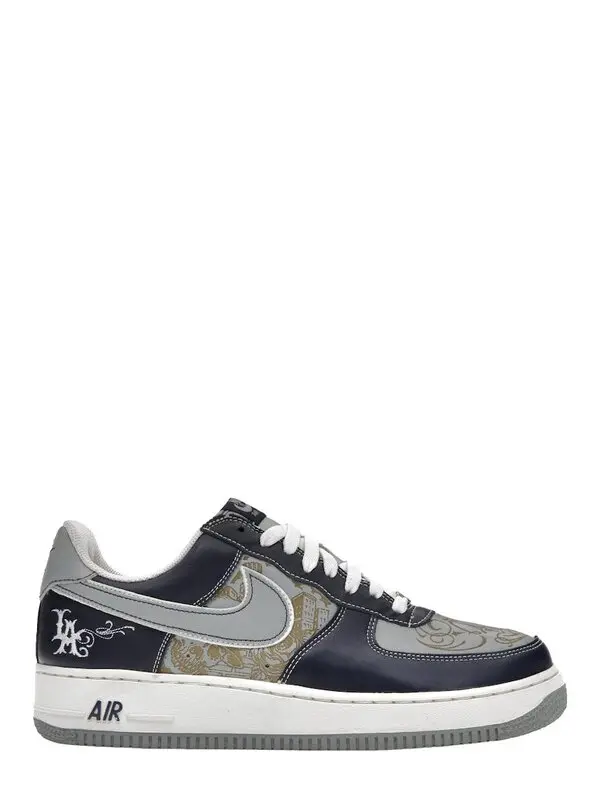 Nike Force 1 Low Mr. Cartoon Sneakers - Midnight Navy Blue/silver/white