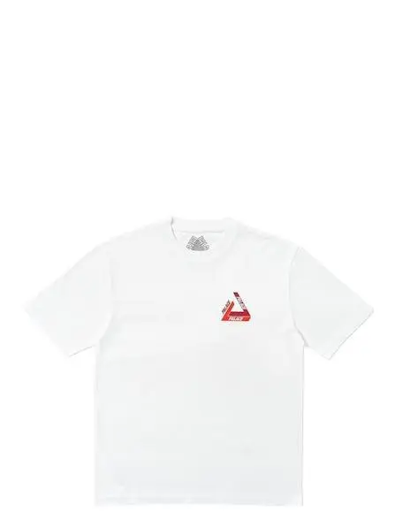PALACE Trishadow T-shirt - White/red