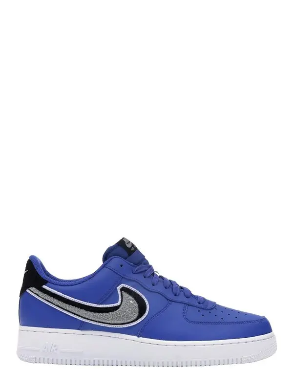 Nike Air Force 1 Low '07 Lv8 Chinelle Swoosh - Game Royal/wolf Grey/black