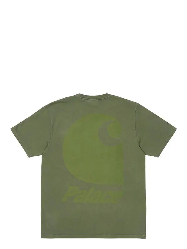 PALACE X Carhartt Wip Short Sleeve Pocket T-shirt - Dollar Green