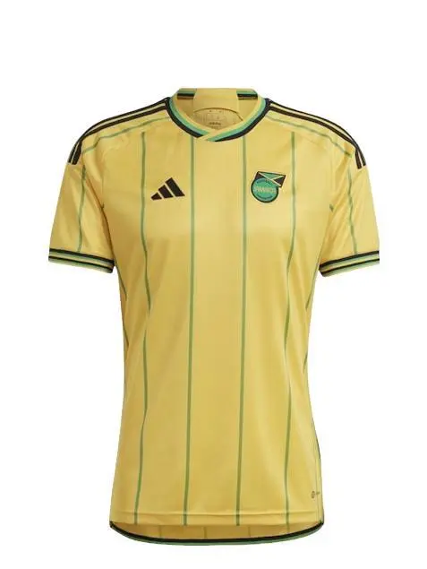 Adidas Jamaica 23 Home Jersey - Bold Gold/vivid Green