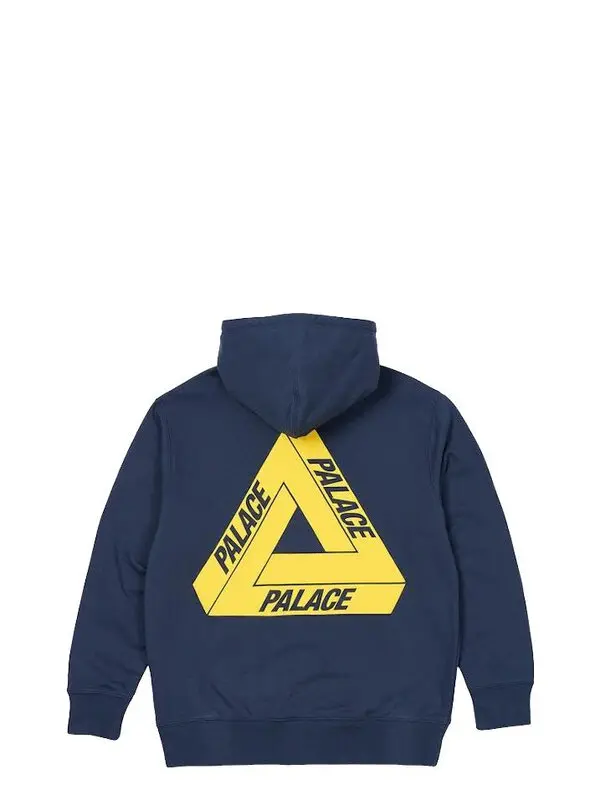 PALACE Printed Zip-up Hoodie - Navy Blue