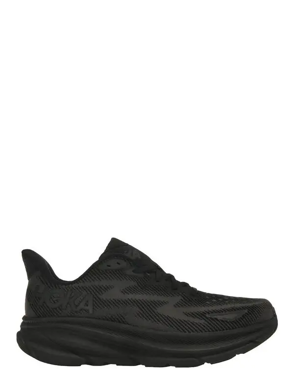 Hoka One One Clifton Athletic Sneakers - Black