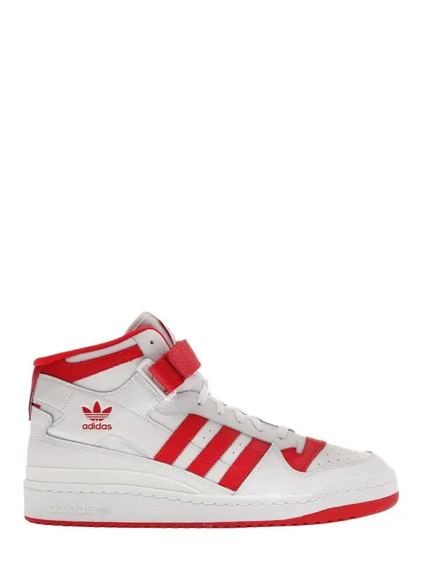 Adidas Forum Mid Sneakers - Cloud White/vivid Red
