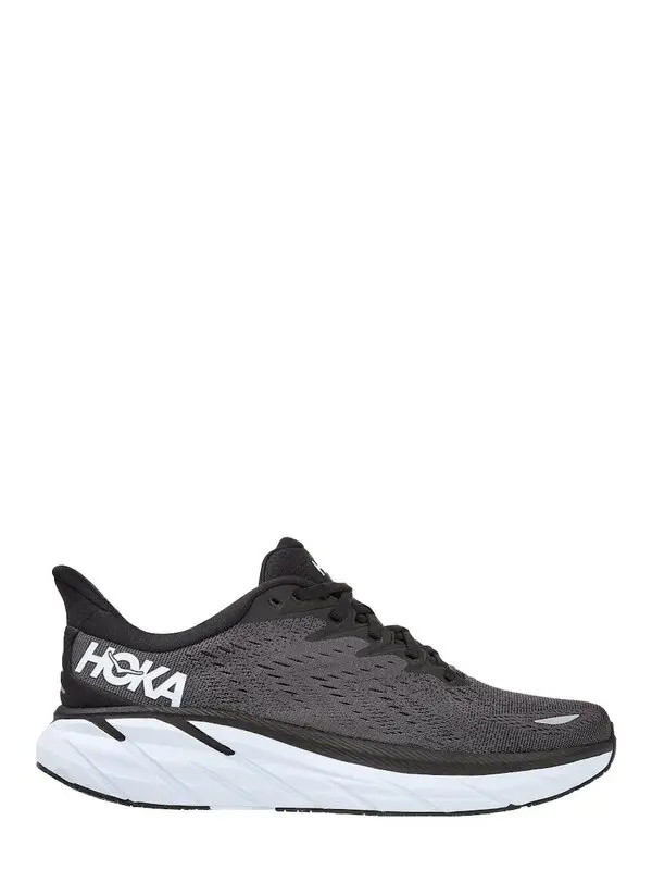 Hoka One One Clifton Athletic Sneakers - Black/white