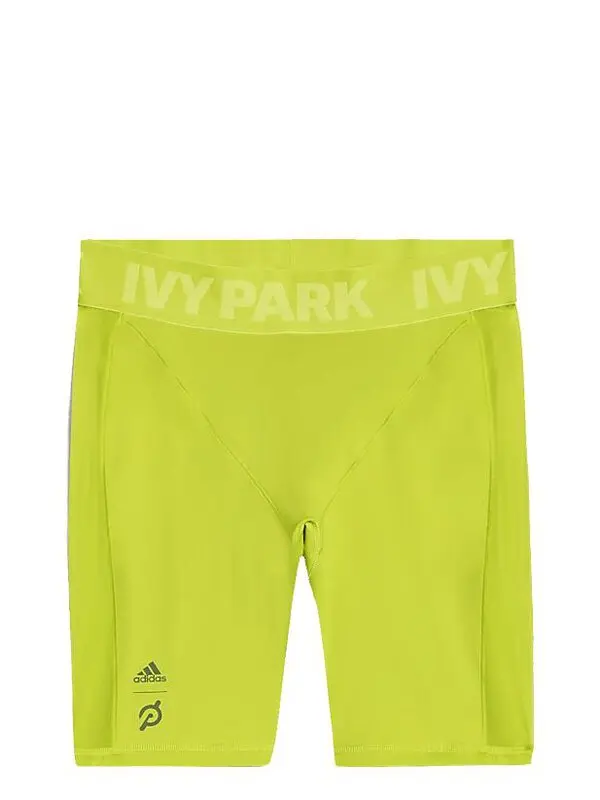 Adidas Ivy Park X Peloton Cycling Shorts - Shock Lime/magic Beige