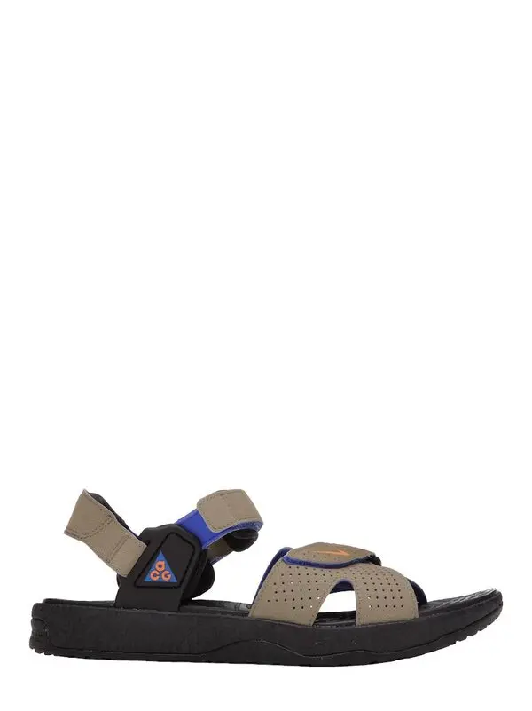 Nike Acg Air Deschutz Sandals - Khaki/hyper Royal/circuit Orange