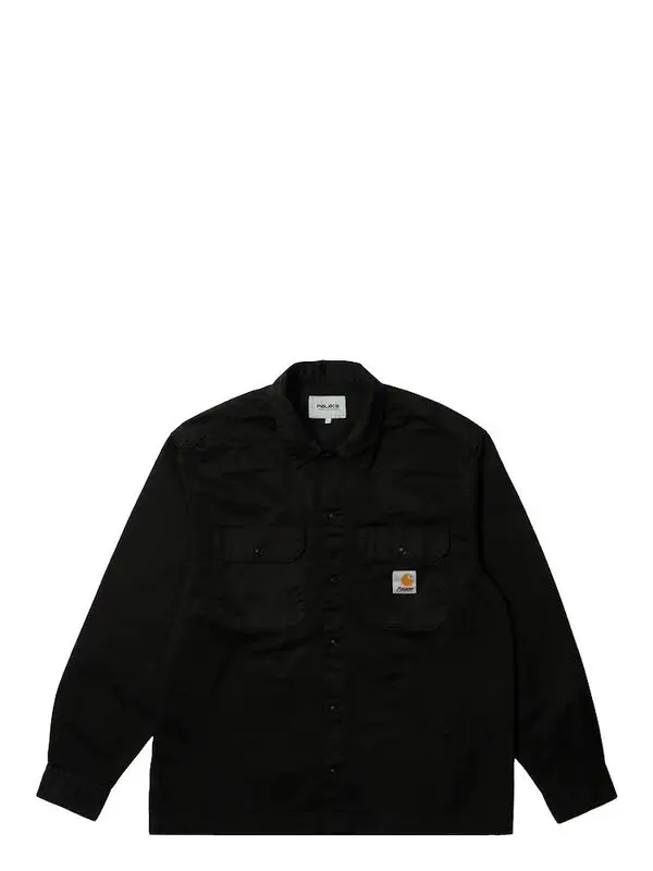 PALACE X Carhartt Wip Longsleeve Master Shirt - Washed Black