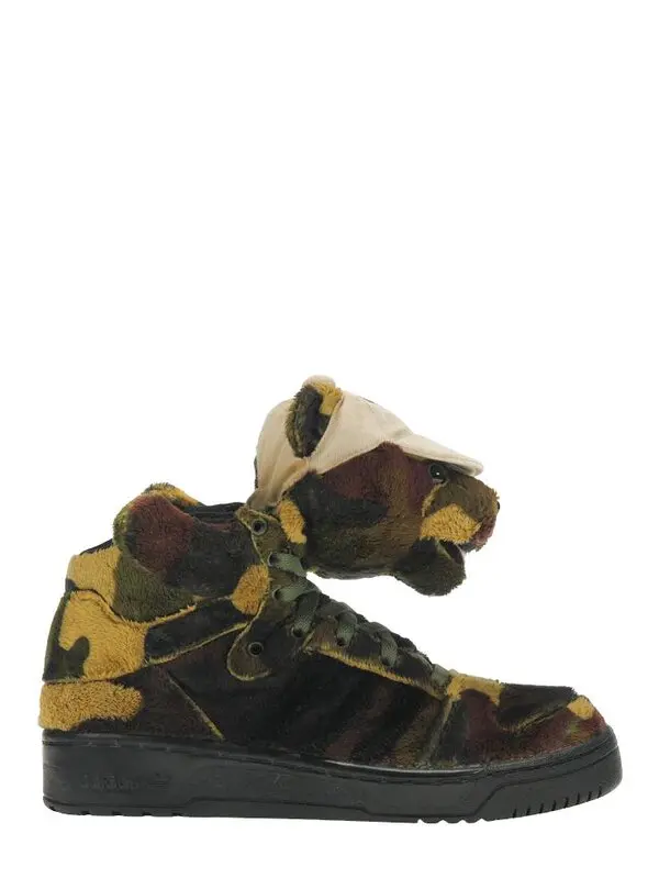 Adidas Js Camo Bear Sneakers - Earth Green/black/shioli