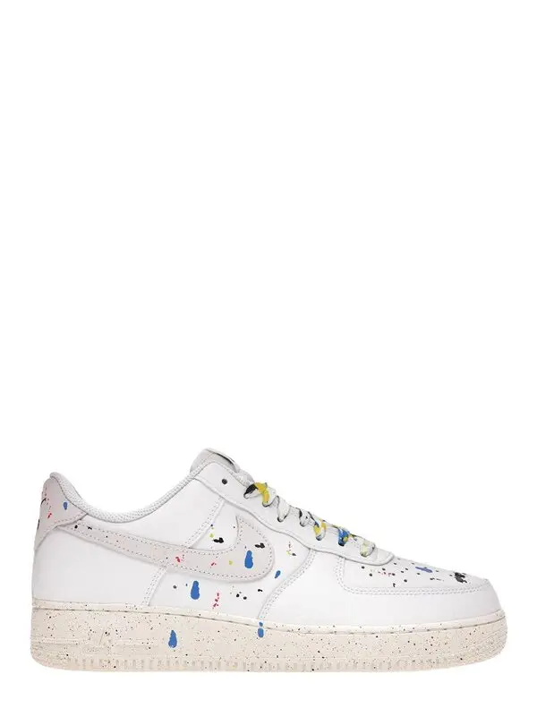 Nike Force 1 Low '07 Lv8 Paint Splatter Sneakers - White/sail