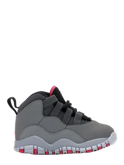 JORDAN 10 Retro Sneakers - Dark Smoke Grey/rush Pink/black