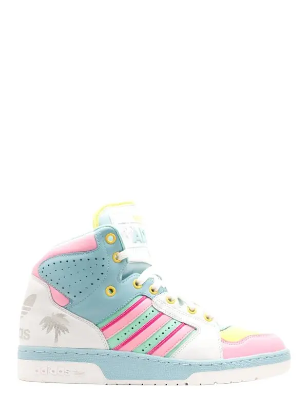 Adidas Js License Plate Miami High-top Sneakers - Whwhitevap/clegrn/vcllgpn