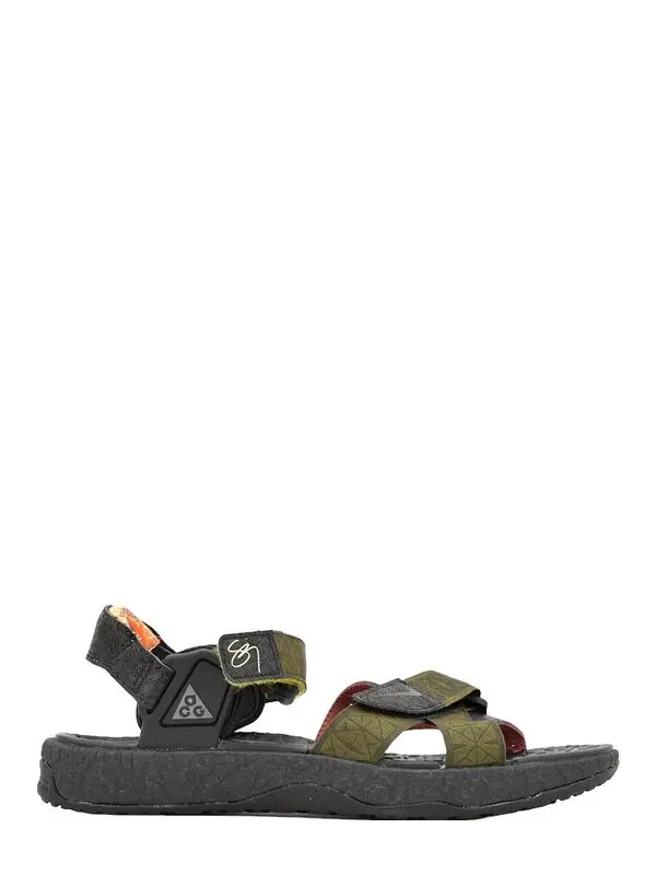 Nike Acg Air Deschutz Sig Zanein Sandals - Olive Canvas/black
