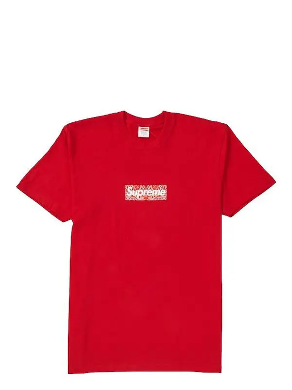 Supreme Bandana Box Logo Tee Shirt - Red