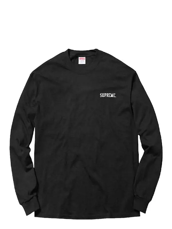 Supreme Araki Orchid Long Sleeve Tee Shirt - Black
