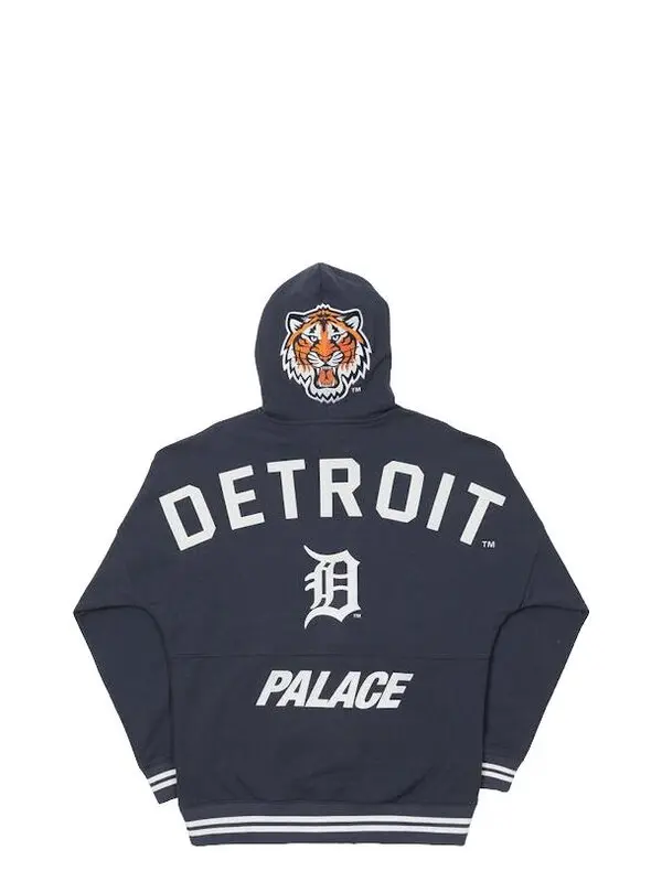 PALACE X Detroit Tigers New Era Drop Shoulder Hood - Navy