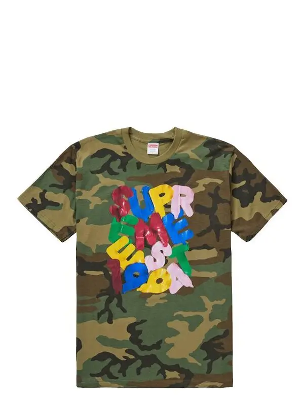 Supreme Balloons Tee Shirt - Woodland Camo