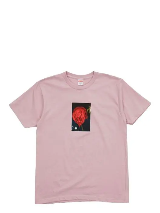 Supreme Araki Rose Tee Shirt - Dusty Pink