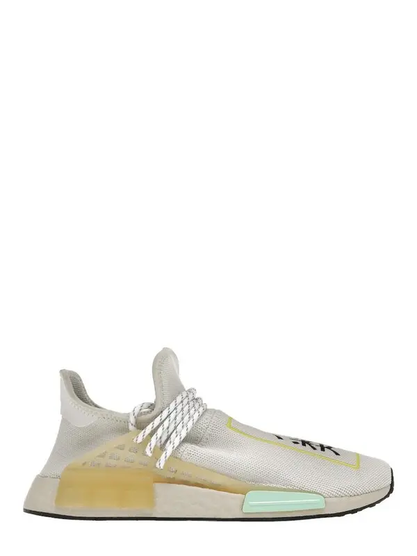 Adidas Nmd Hu Pharrell Athletic Shoe - Crystal White/clear Mint/shock Yellow
