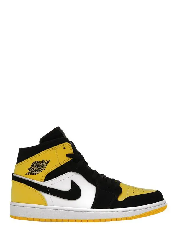 JORDAN 1 Mid - Black/varsity Maize/white