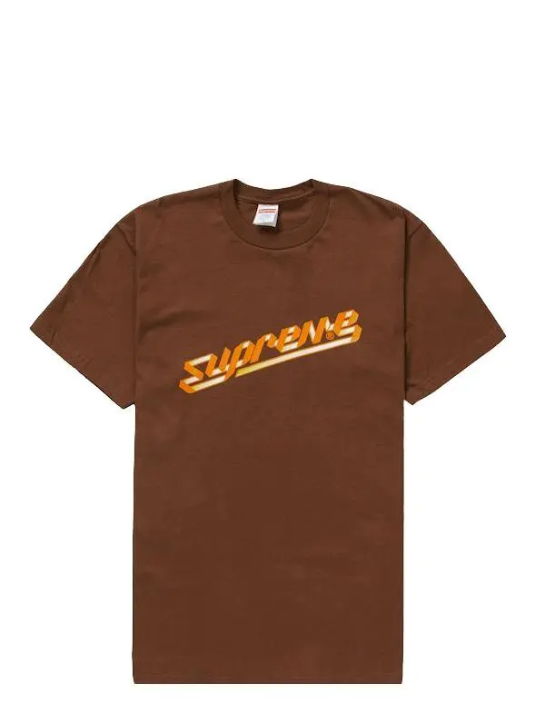 Supreme Banner Tee Shirt - Brown