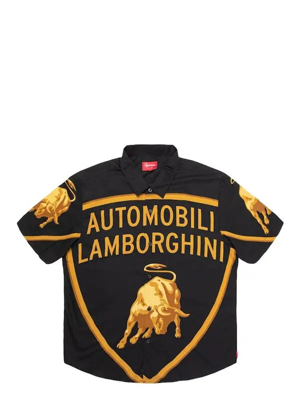 Supreme Automobili Lamborghini Short Sleeve Shirt - Black