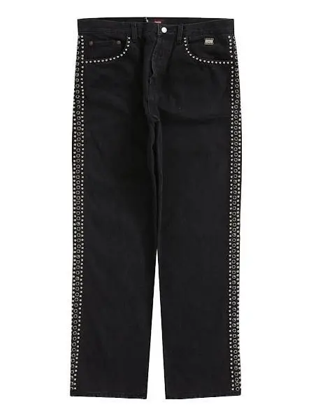 Supreme B.b. Simon Studded Regular Jean - Black