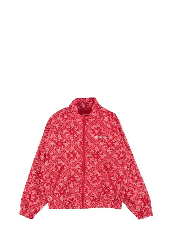 Supreme Bandana Track Jacket - Red