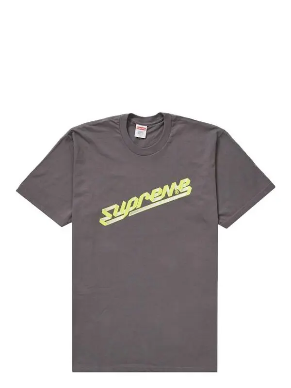 Supreme Banner Tee Shirt - Charcoal