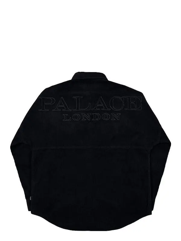 PALACE Washed Drop Shoulder Cord Shirt - Navy Blue