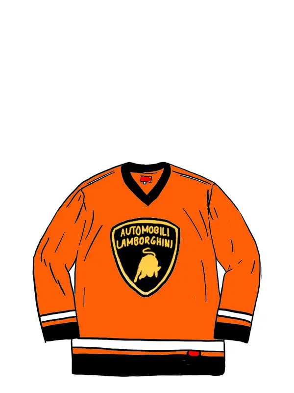 Supreme Automobili Lamborghini Hockey Jersey - Orange