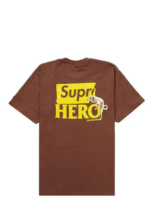 Supreme Antihero Dog Tee Shirt - Brown