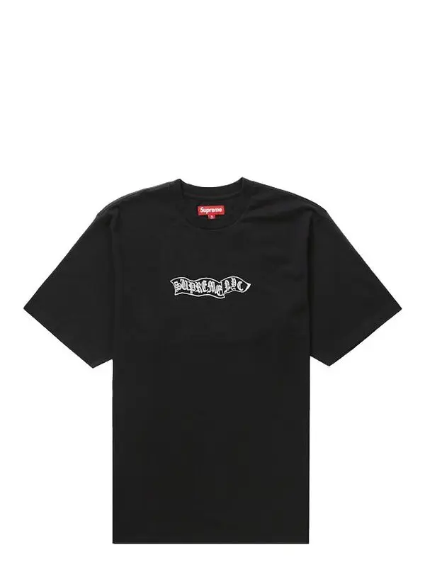 Supreme Banner Short Sleeve Top - Black