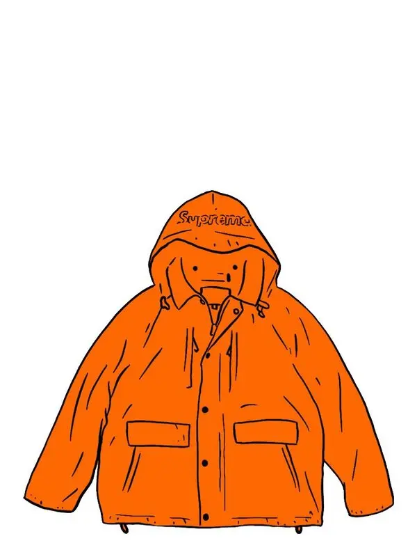 Supreme Barbour Lightweight Waxed Cotton Field Jacket - Orange